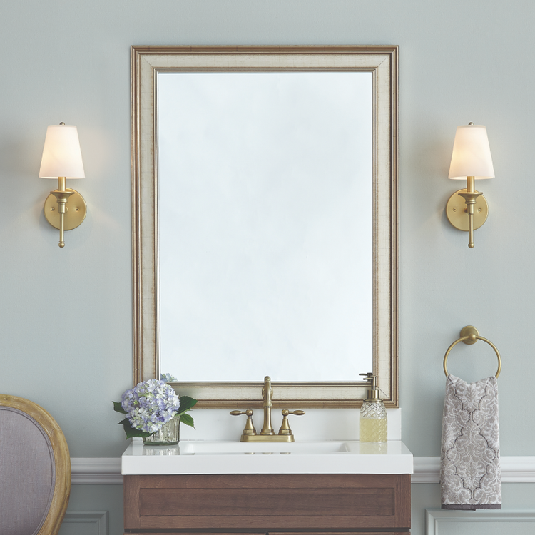 Mirror Molding - Framing a Mirror With Crown Molding – MirrorMate